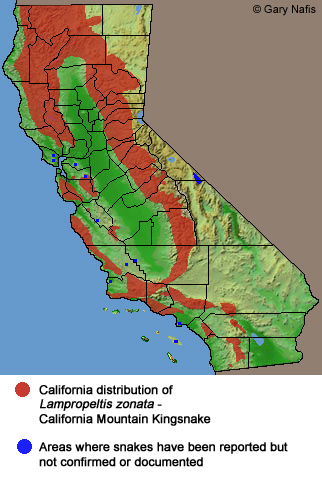 California Mountain Ranges Map
